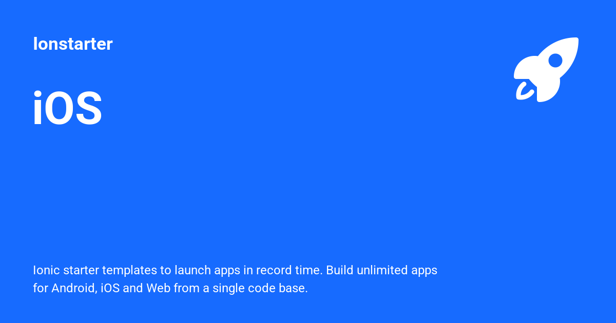 Ios Ionstarter 